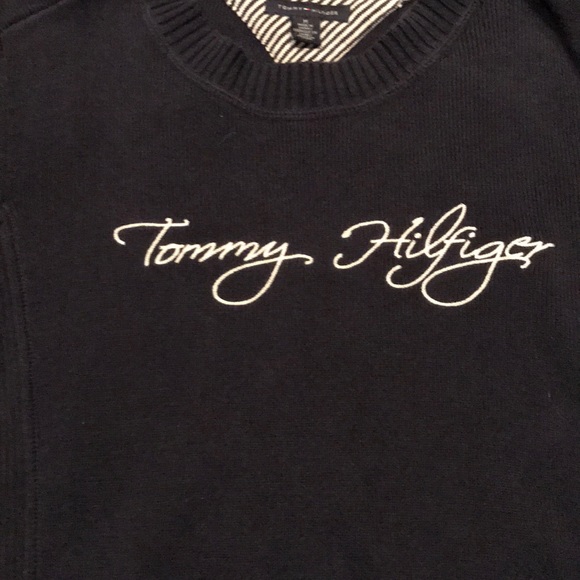 Tommy Hilfiger | Sweaters | Tommy Hilfiger Sweater Cursive Logo Size ...